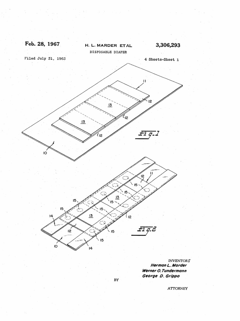 Innovative Disposable Diaper Patent | PDF | Diaper | Envelope