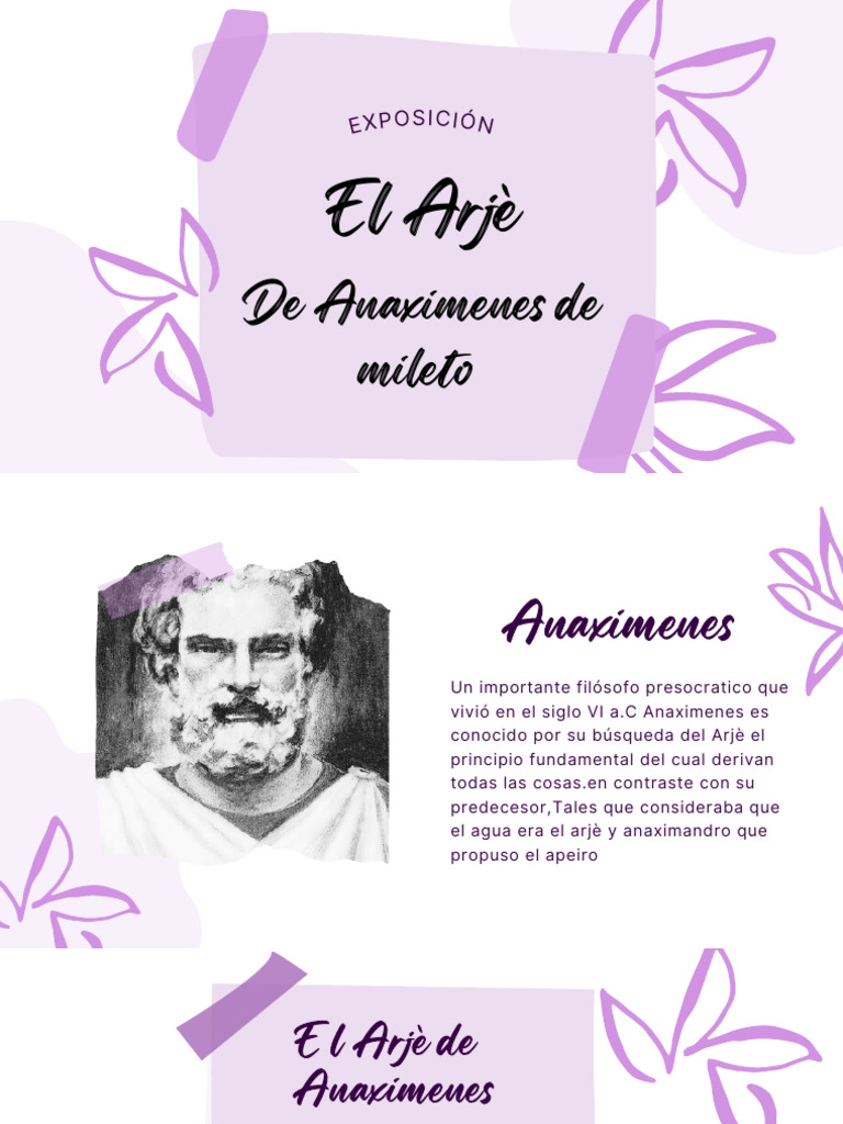 El Arjè de Anaximenes: El aire esencial | PDF