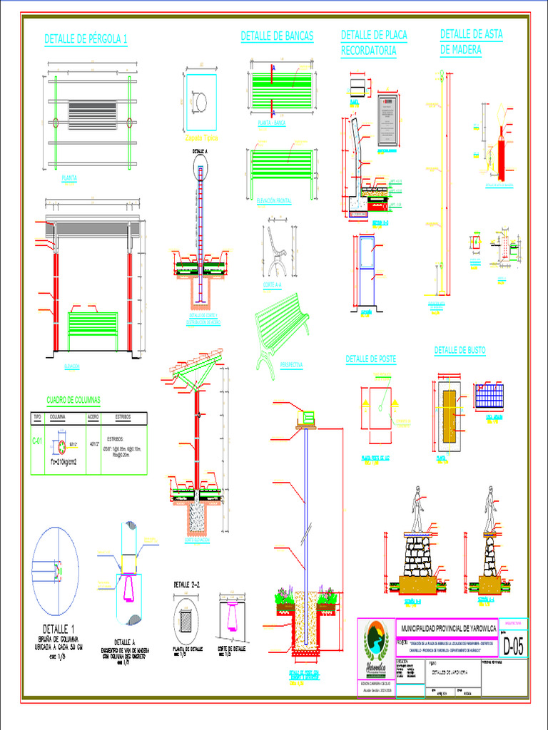 PV - 01 Plano de Veredas y Detalles-Layout1 | PDF
