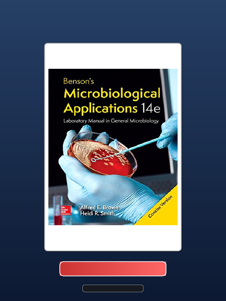 Complete Bundle LooseLeaf Bensons Microbiological Applications Laboratory ManualConcise Version ...