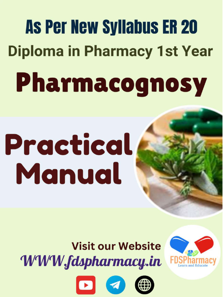 1st Year Pharmacognosy Practical Manual | PDF | Leaf | Seed