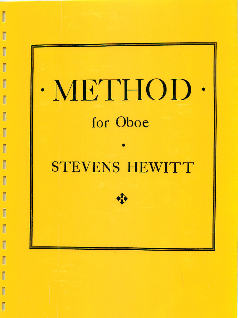 METHOD For Oboe Hewitt | PDF