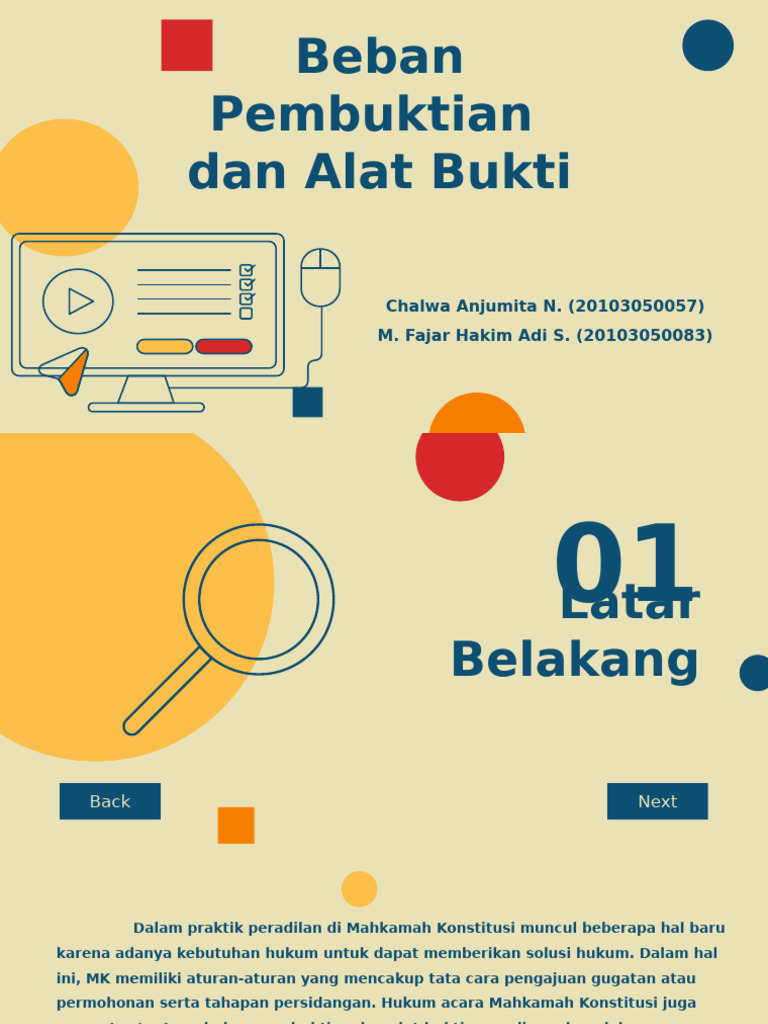 Presentasi Pembuktian & Alat Bukti | PDF