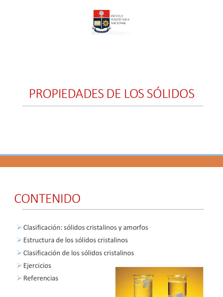 Clase 9. Propiedades de Los Sólidos | PDF | Cristal | Sólido
