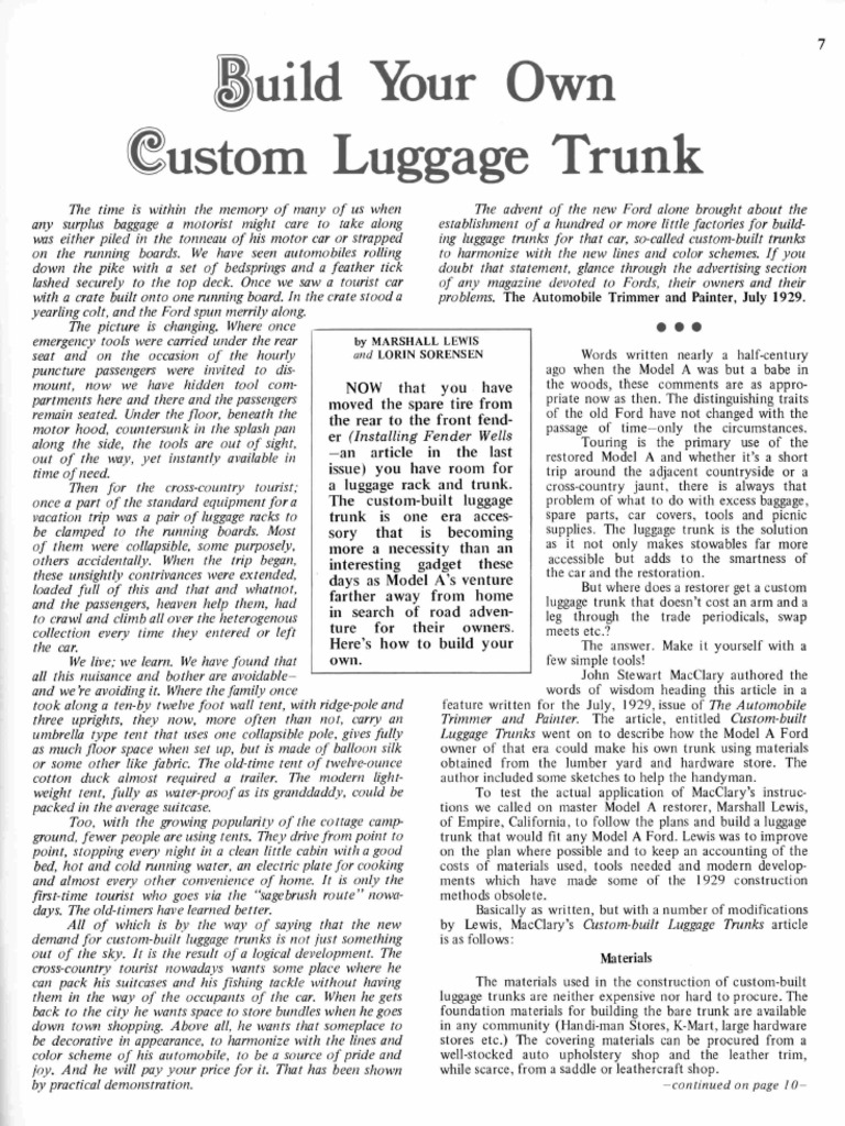 Trunk Marshall Lewis | PDF