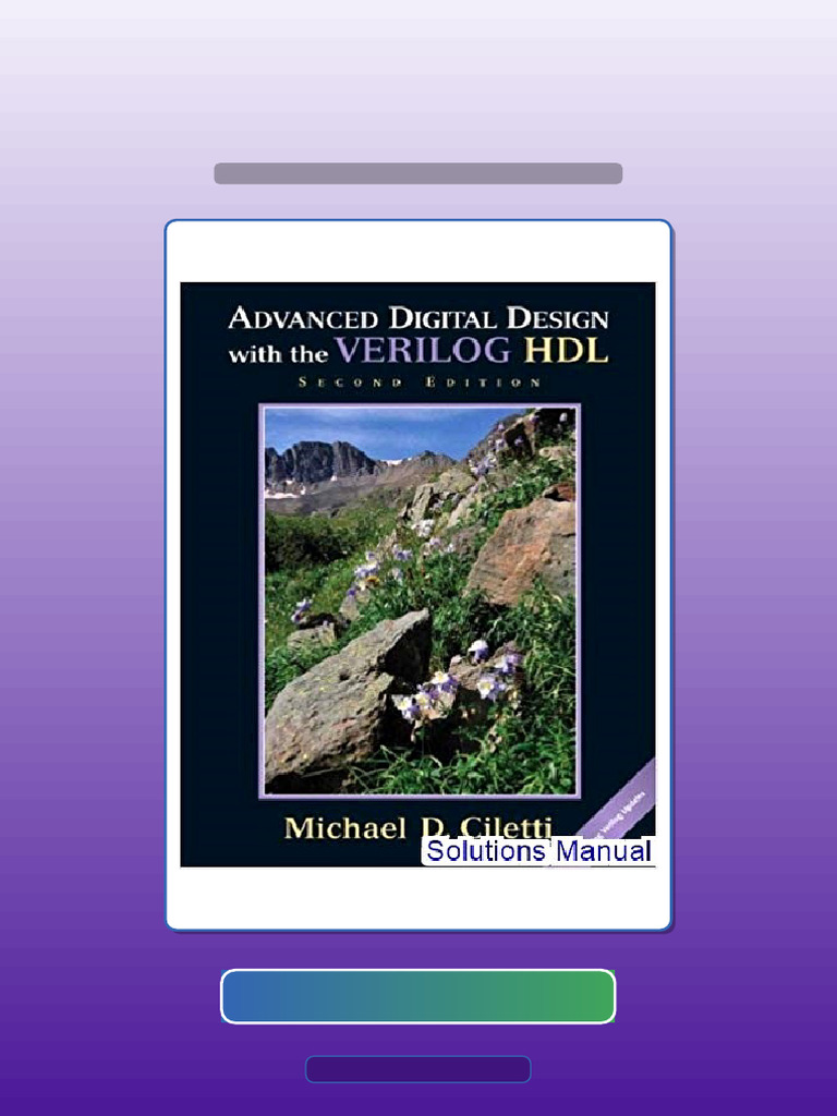 Advanced Digital Design With The Verilog HDL 2nd Edition Ciletti Ebook ...