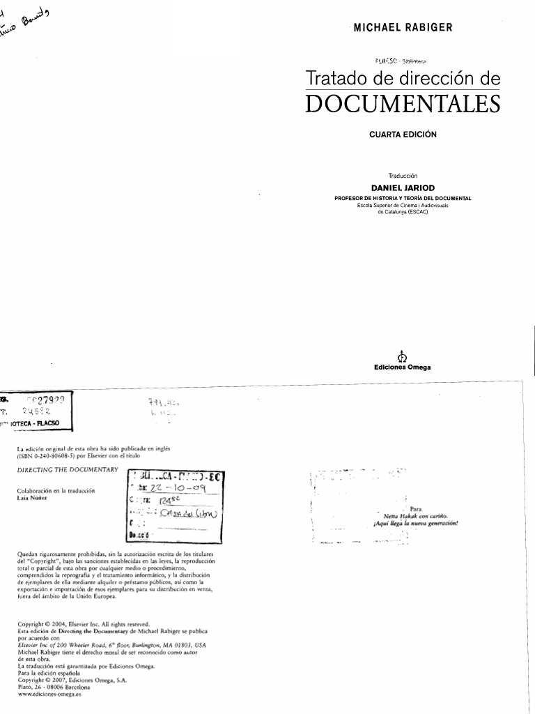 Rabiger Michael - Evidencias y Puntos de Vista en El Documental | PDF ...