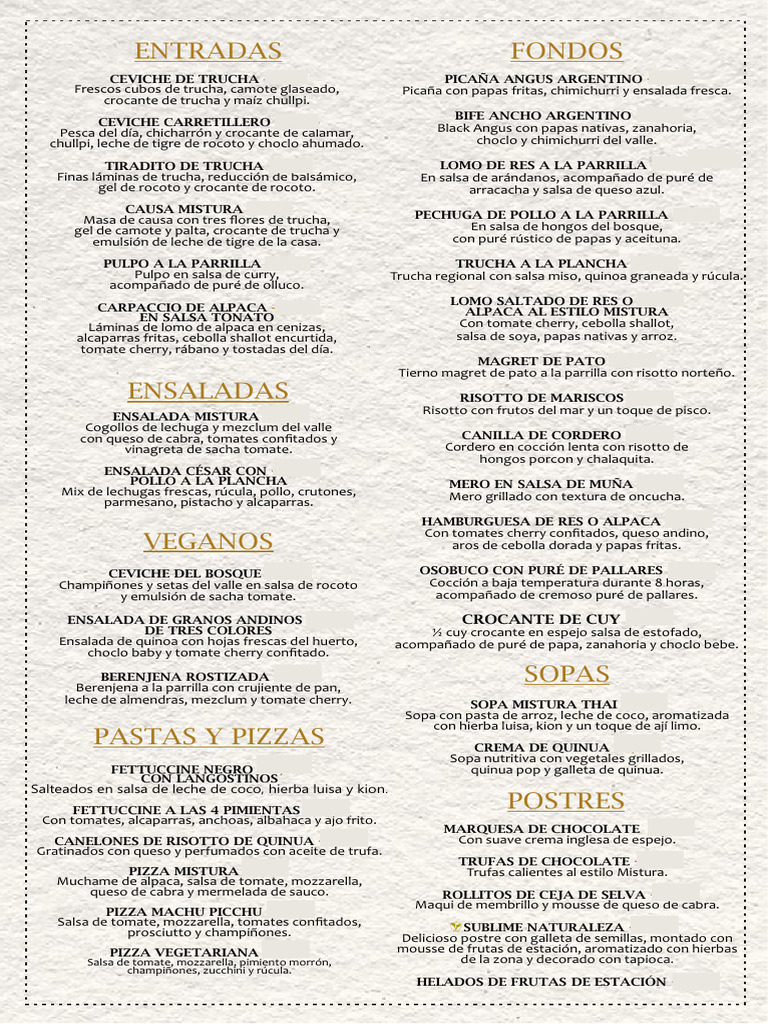 Mistura Mapi | PDF | ensalada | Pizza