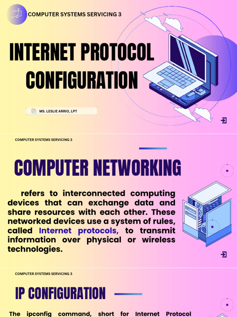 IP Configuration and Networking Guide | PDF | Ip Address | I Pv6