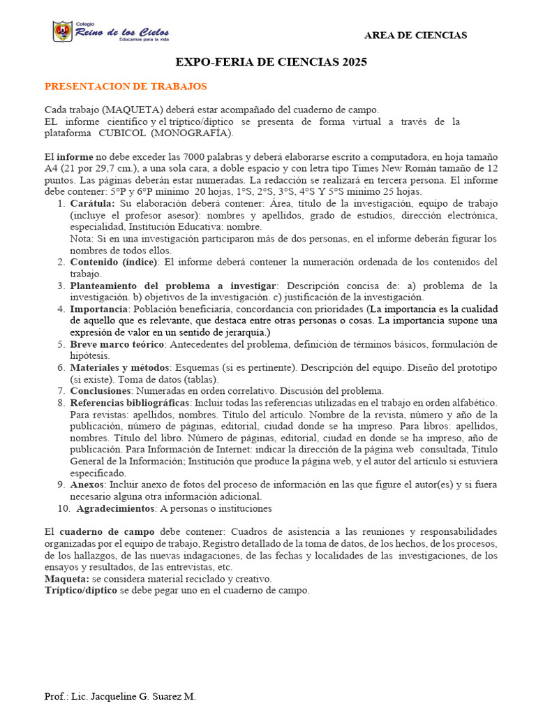 Pautas y Criterios Finales 2025 | PDF | Publicación