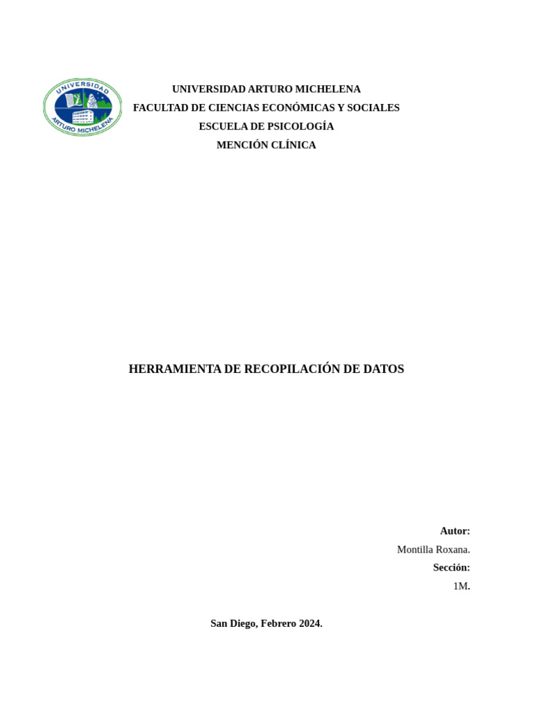 Herramienta de Recopilación de Datos | PDF | Ciencias del comportamiento