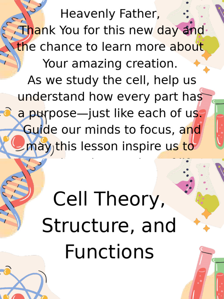 Cell Theory, Structure, and Functions | PDF