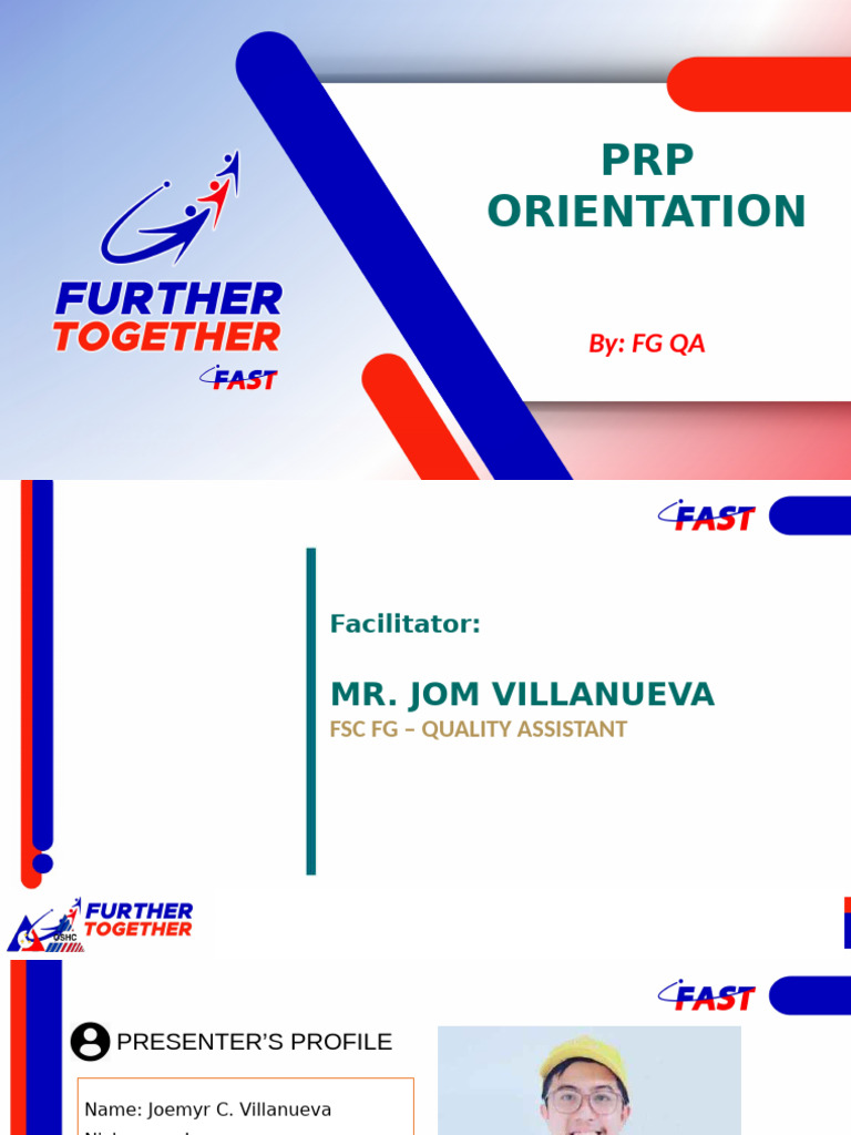 PRP Orientation Presmat | PDF | Warehouse