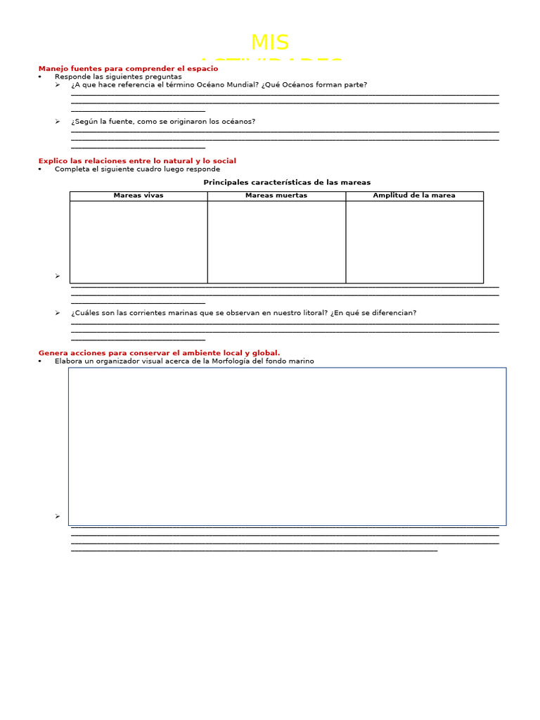 Sesion 3 5to La Cano | PDF | Marea | Océanos