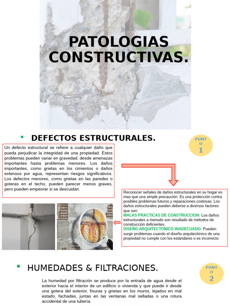 Patologias Constructivas Peritaje de Obra. | PDF | Agua | Hormigón