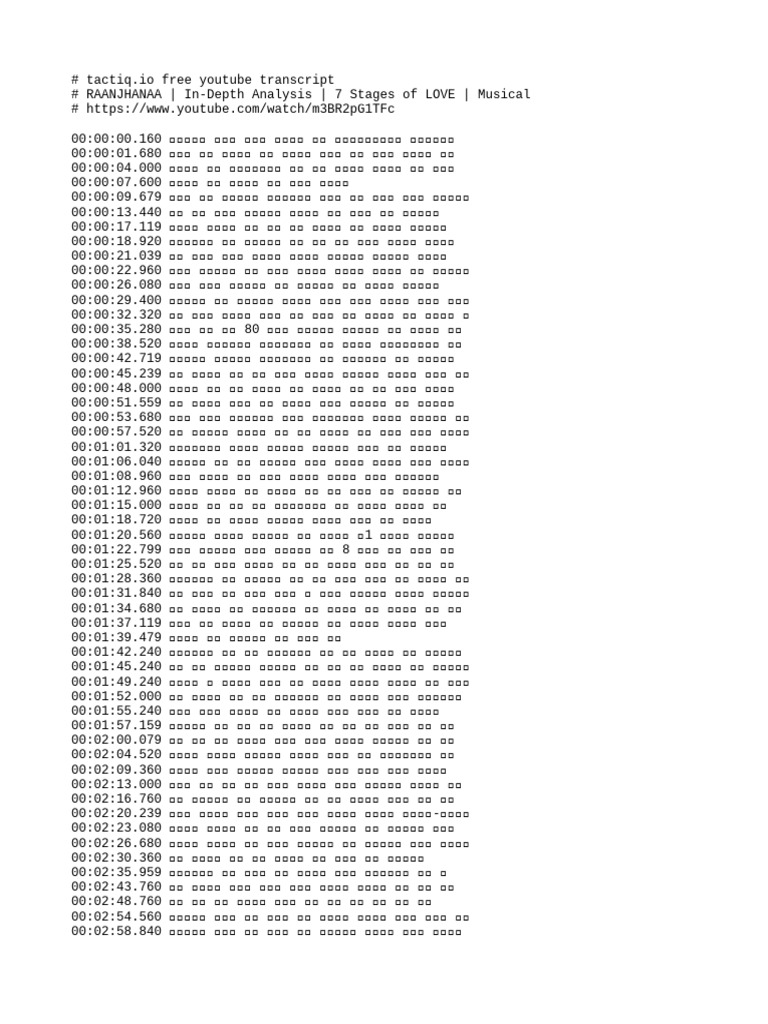 Tactiq Free Transcript m3BR2pG1TFc | PDF