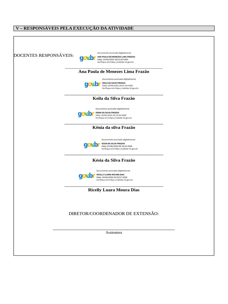 Documento para Assinar ACE I e II CERTO (1) Assinado Assinado Assinado Assinado (1) Assinado | PDF
