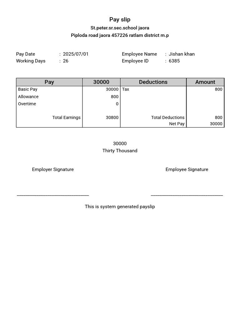 Payslip | PDF