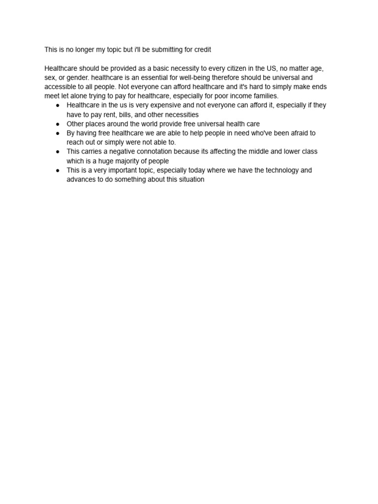 Healthcare Essay | PDF