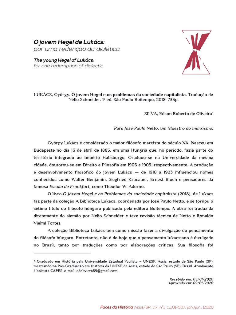 Lukács e a Dialética de Hegel | PDF | Georg Wilhelm Friedrich Hegel ...