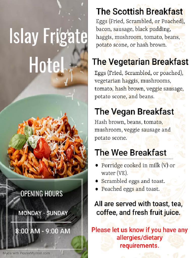 Break Fast Menu | PDF