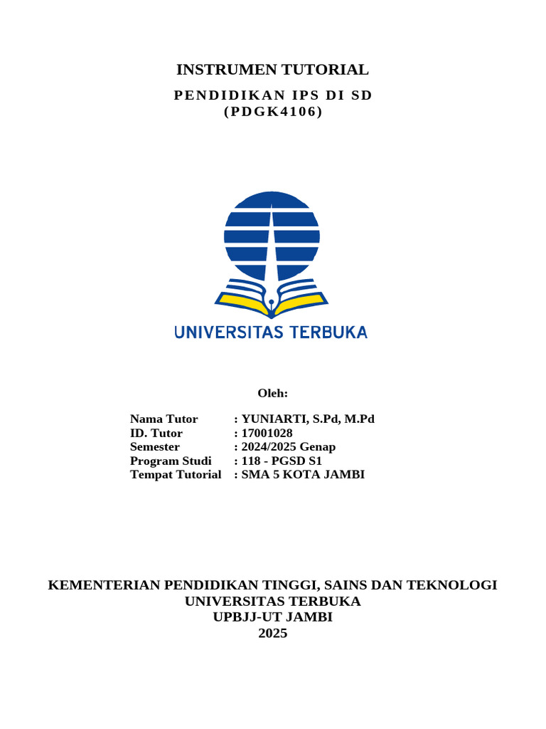 Contoh Cover Depan | PDF