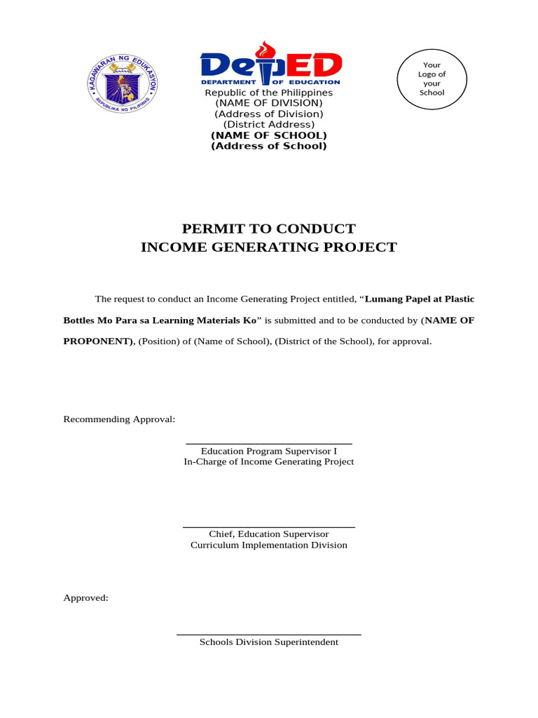 Permit To Conduct (Igp) | PDF