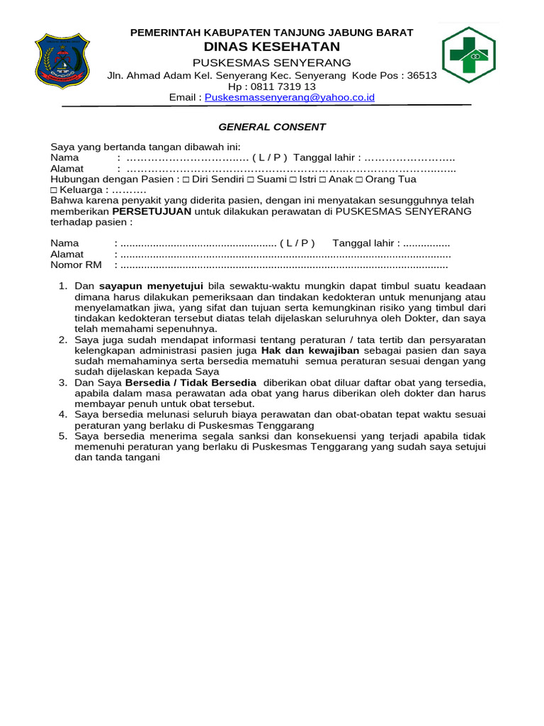 Form General Consent | PDF