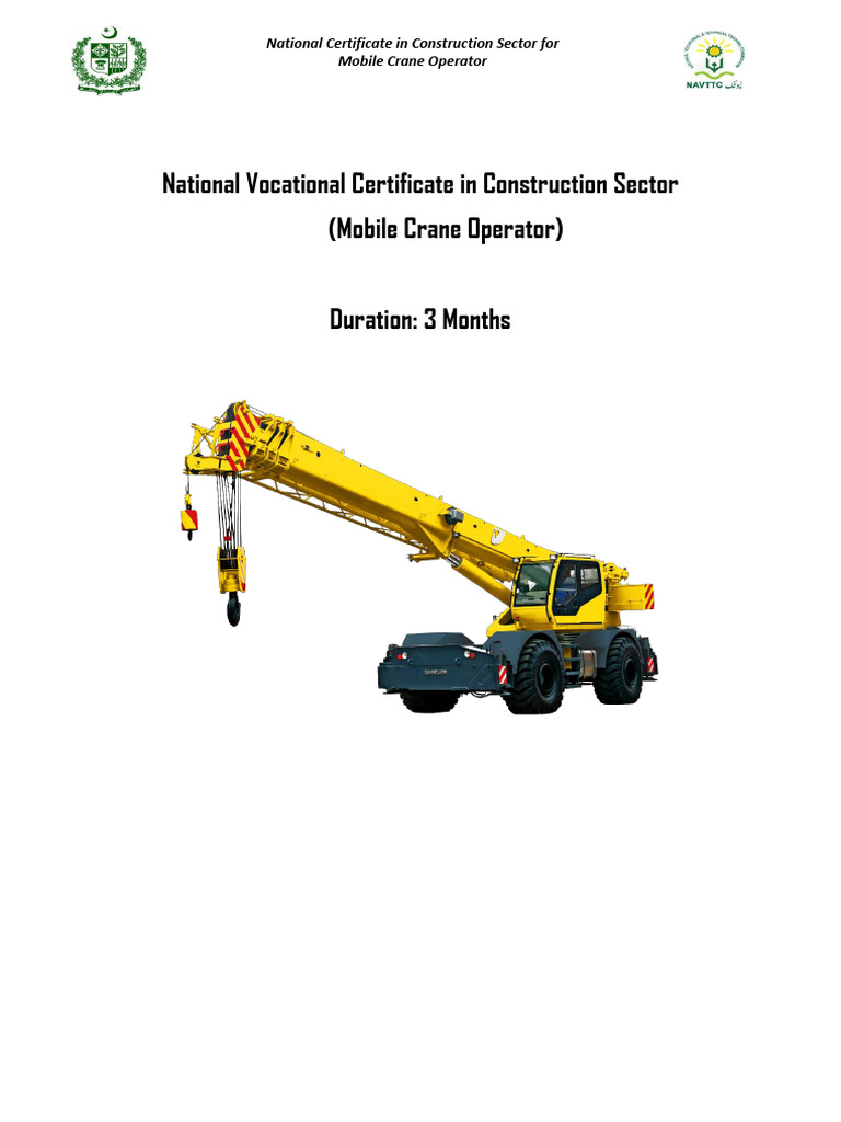Mobile Crane Operator | PDF | Traffic | First Aid