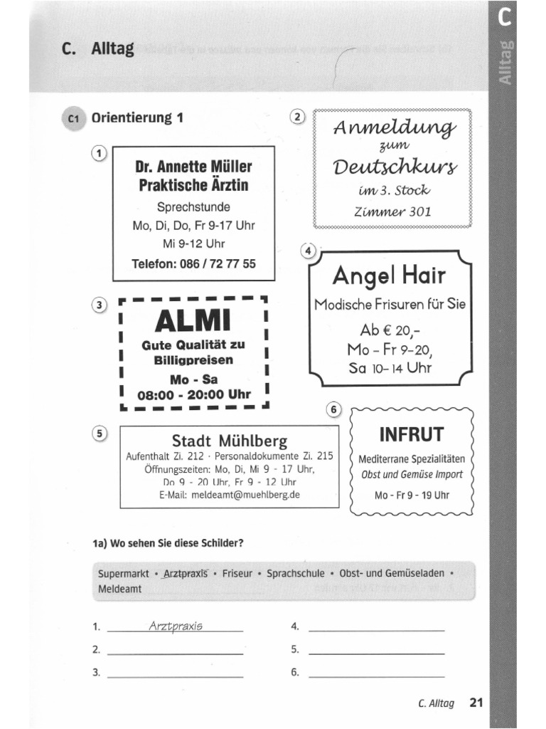 A1 - Sprechen - Verabredung 01 | PDF