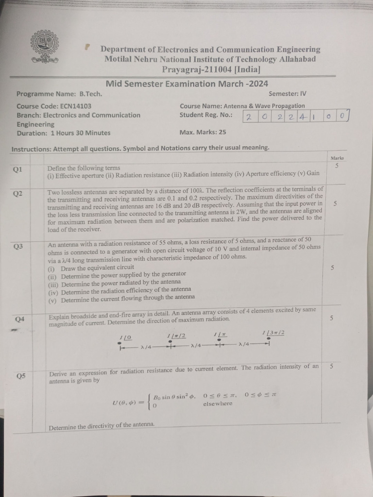Antenna Midsem 2024 | PDF