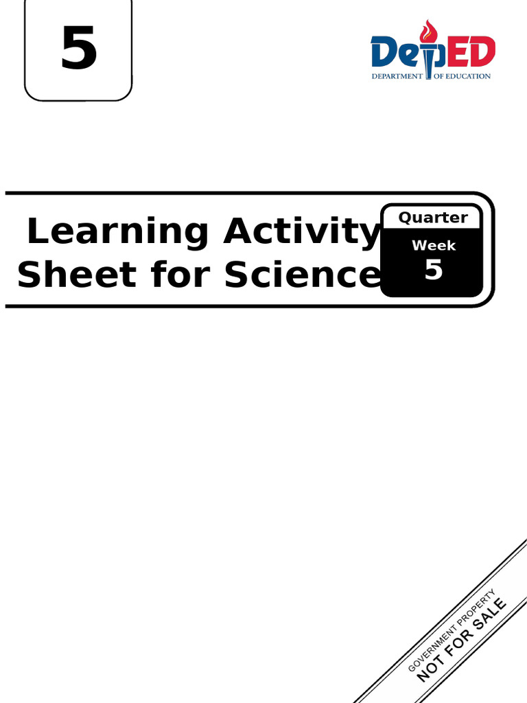 Q1 WS Science 5 Lesson 5 Week 5 | PDF | Temperature | Water