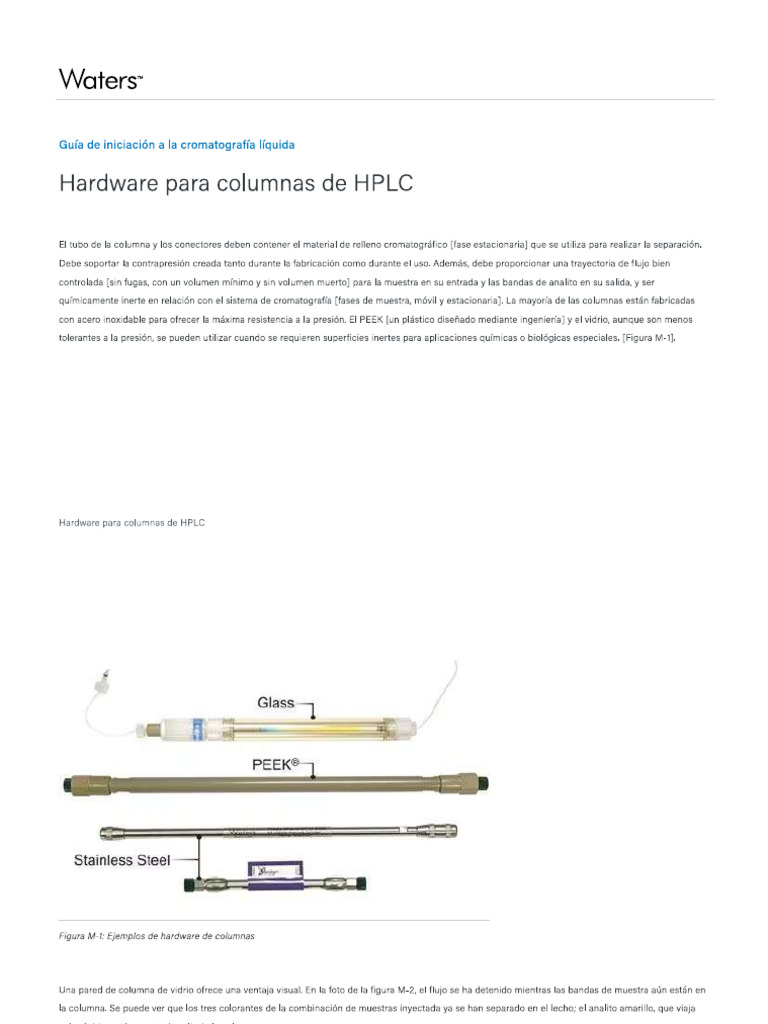 Hardware para Columnas de HPLC | PDF