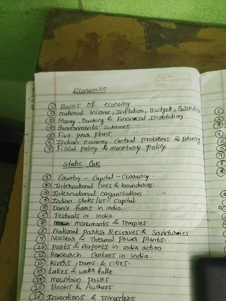 SSC Study Plan Notes | PDF