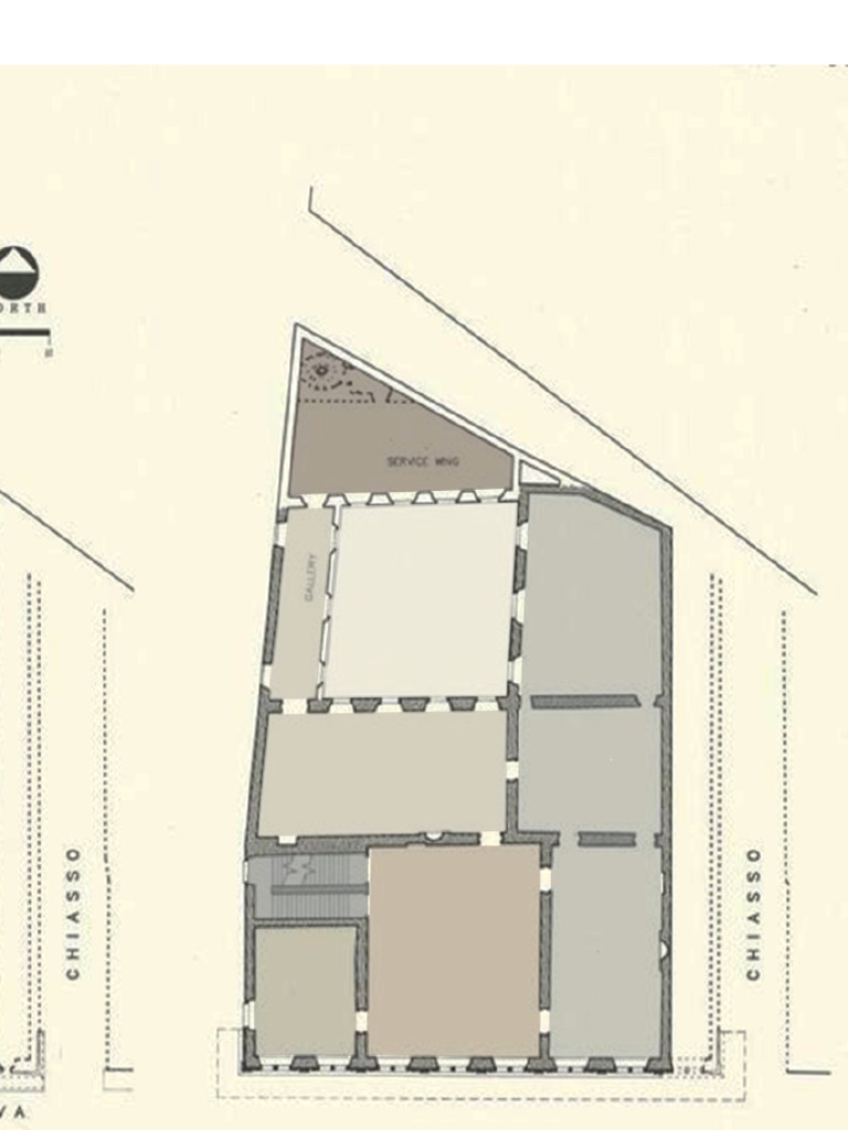Ubicacion y Planta Del Palacio Rucellai en Franco Borsi Leon Battista ...