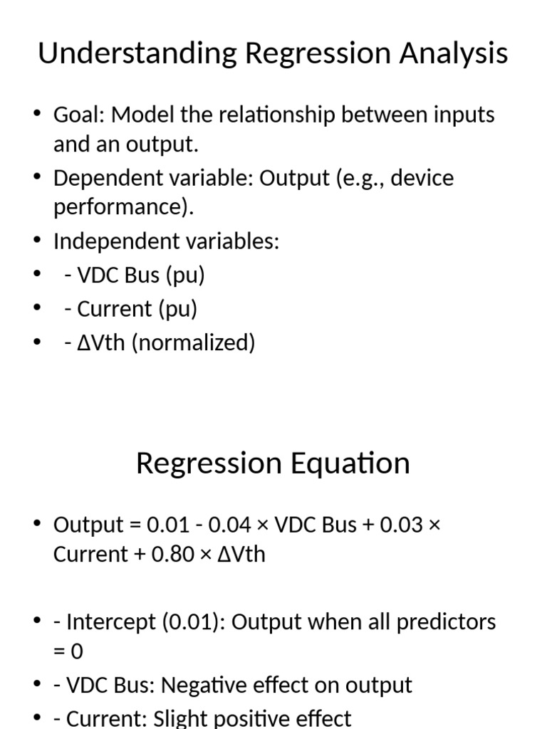 Regression Model Explanation | PDF