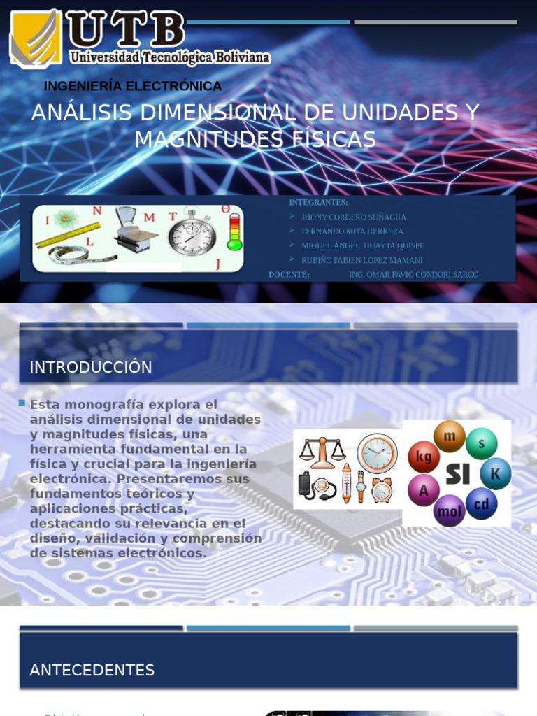 Análisis Dimensional de Unidades y Magnitudes Físicas Final | PDF ...