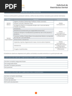 Formulario de Reembolso Dental BICE Vida | PDF | Odontología | Cuidado ...