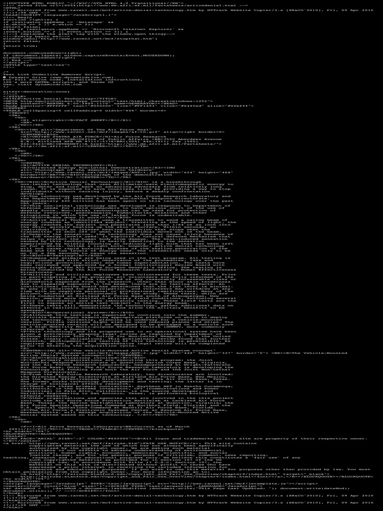 Industrial Military Complex, Active Denial System | PDF | Humvee | Institutional Review Board