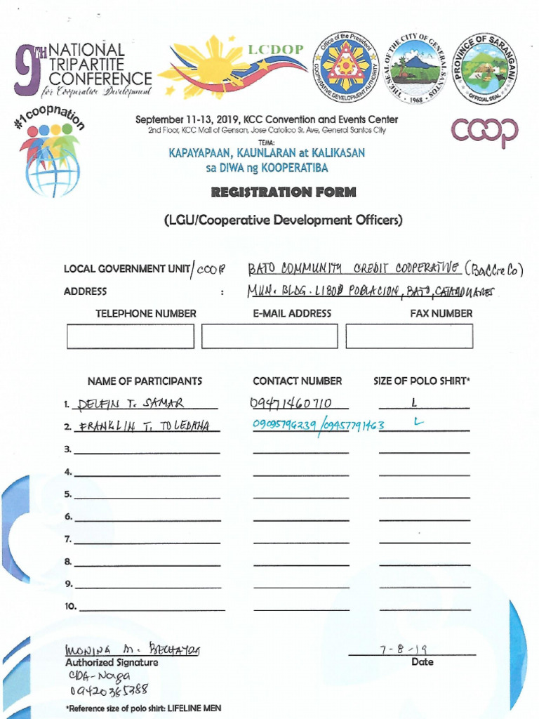 Registration Form | PDF