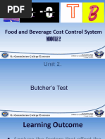 Butchers Yield Test Guide | PDF | Pound (Mass) | Meat