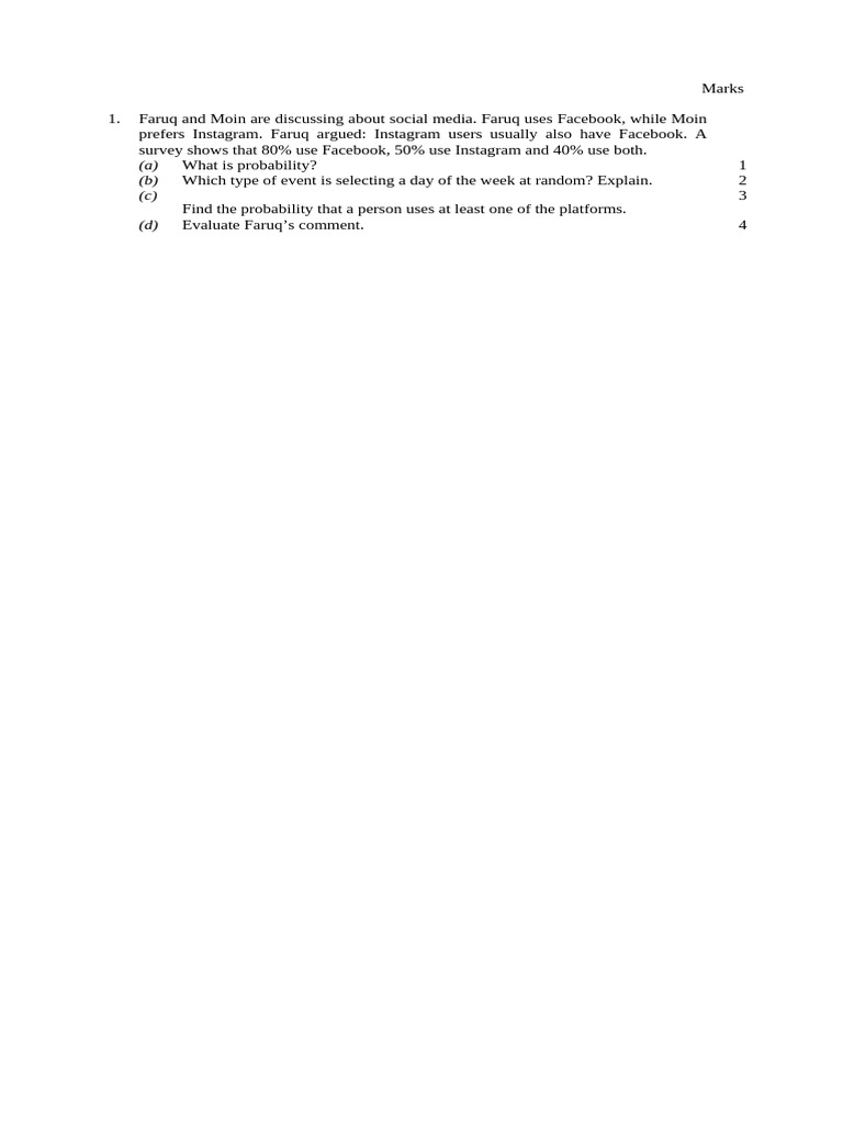 Class Test 3 | PDF