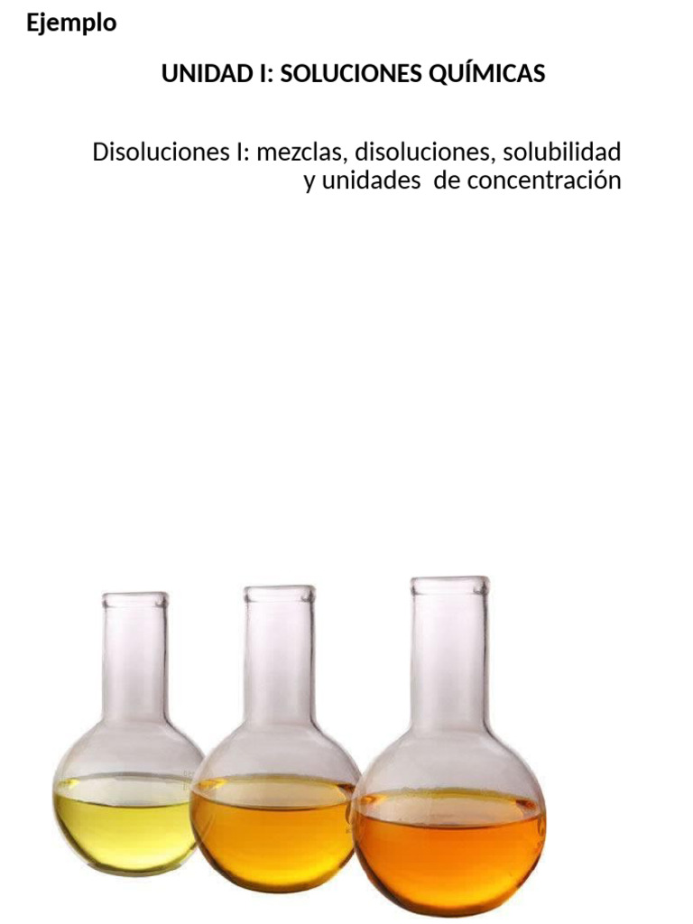 Soluciones Químicas: Tipos y Propiedades | PDF | Solubilidad | Mezcla