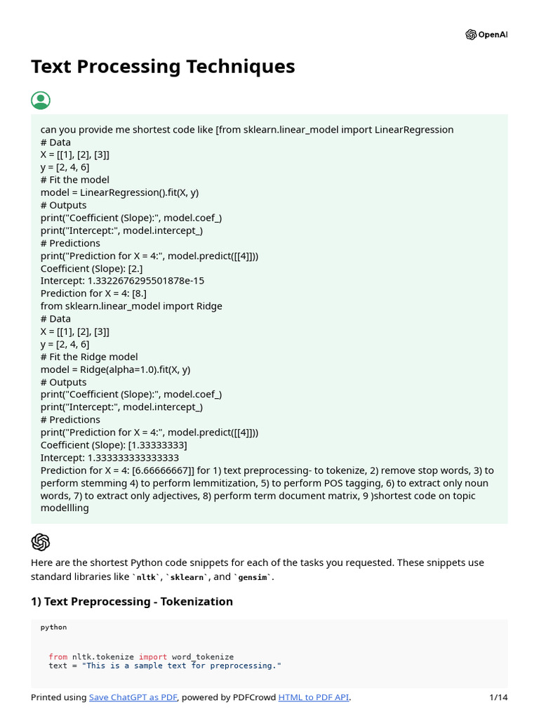 Text Processing Techniques | PDF | Statistical Classification | Computing