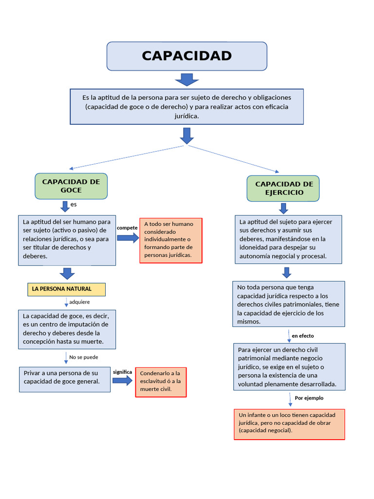 Mapa Conceptual Capacidad | PDF | Competencia (ley) | Derechos