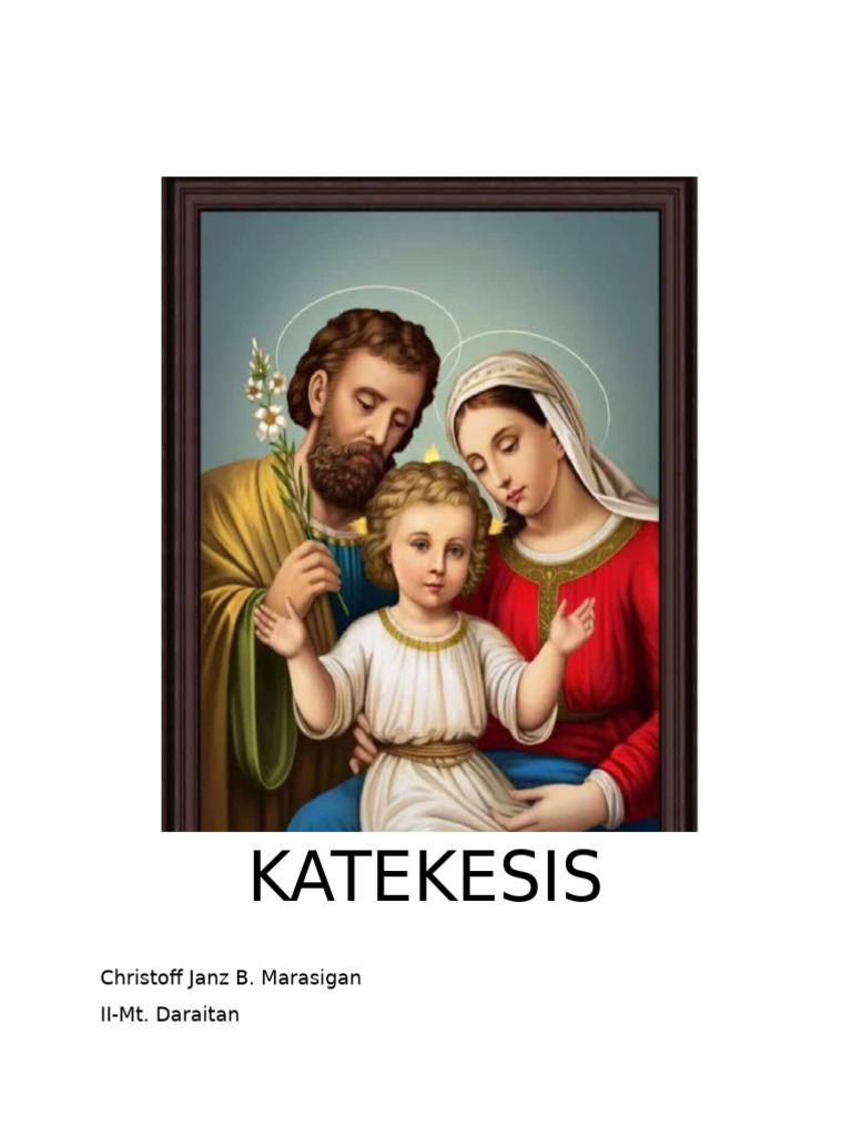 Katekesis: Christoff Janz B. Marasigan II-Mt. Daraitan | PDF