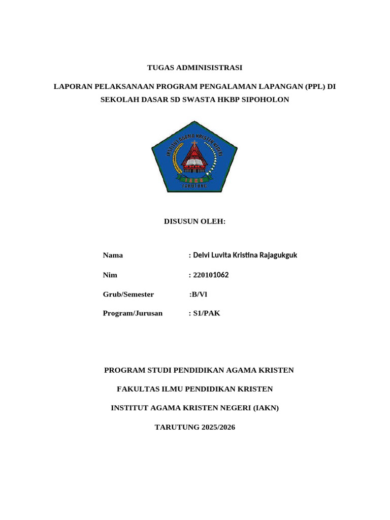 Administrasi Pendidikan di SD HKBP Sipoholon | PDF