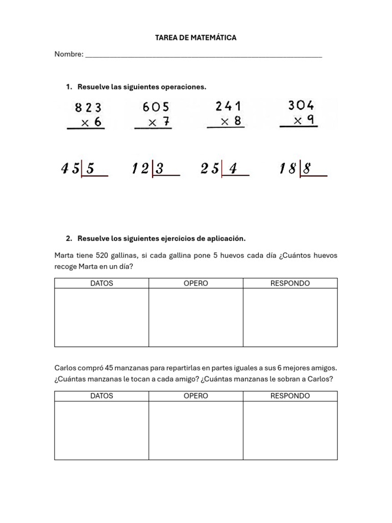 Tarea de Matem-tica | PDF
