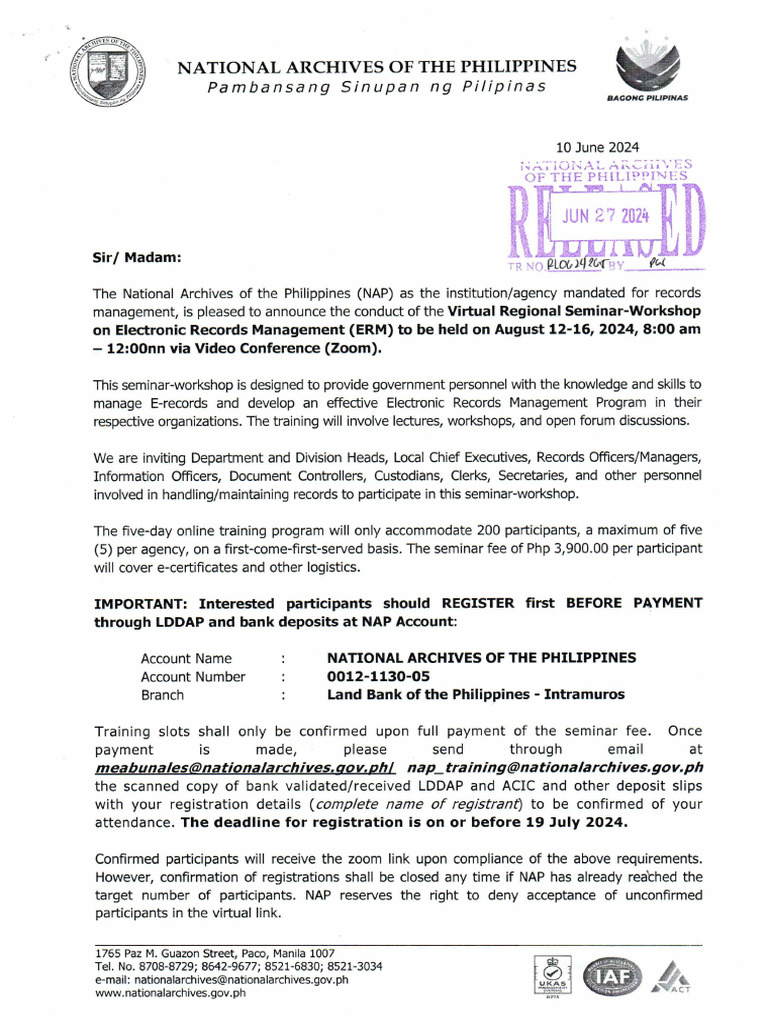 Invitation SW-ERM 2024 | PDF