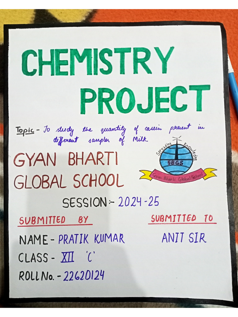 Investigatory Project Class 12 Chemistry | PDF